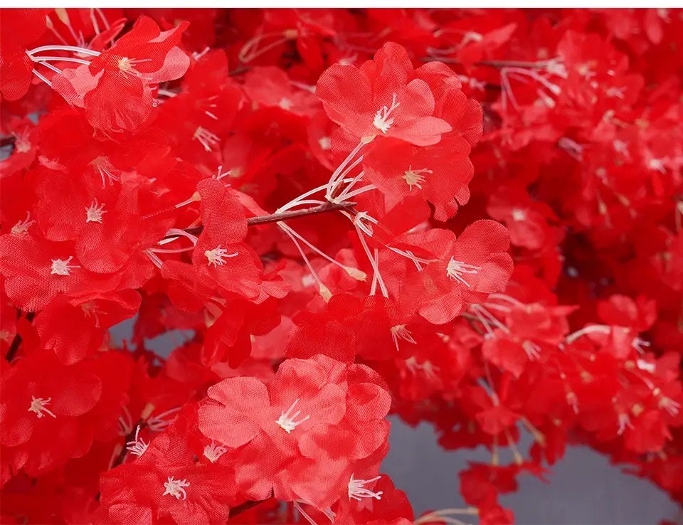 Red Floral Arch With Flowers, Flower Wedding Backdrop Arrangement - Etsy