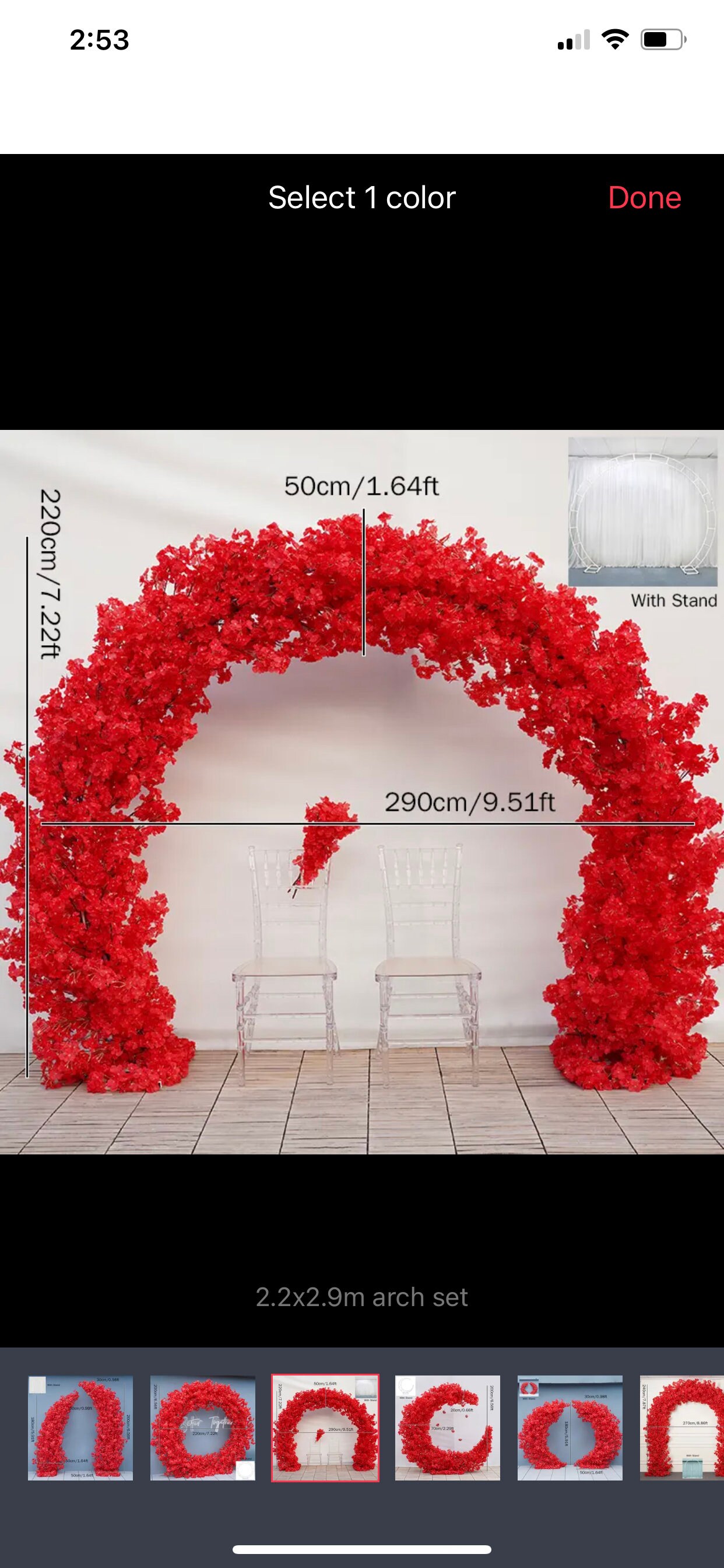 Red Luxury Arch Flower Wedding Backdrop Arrangement - Etsy