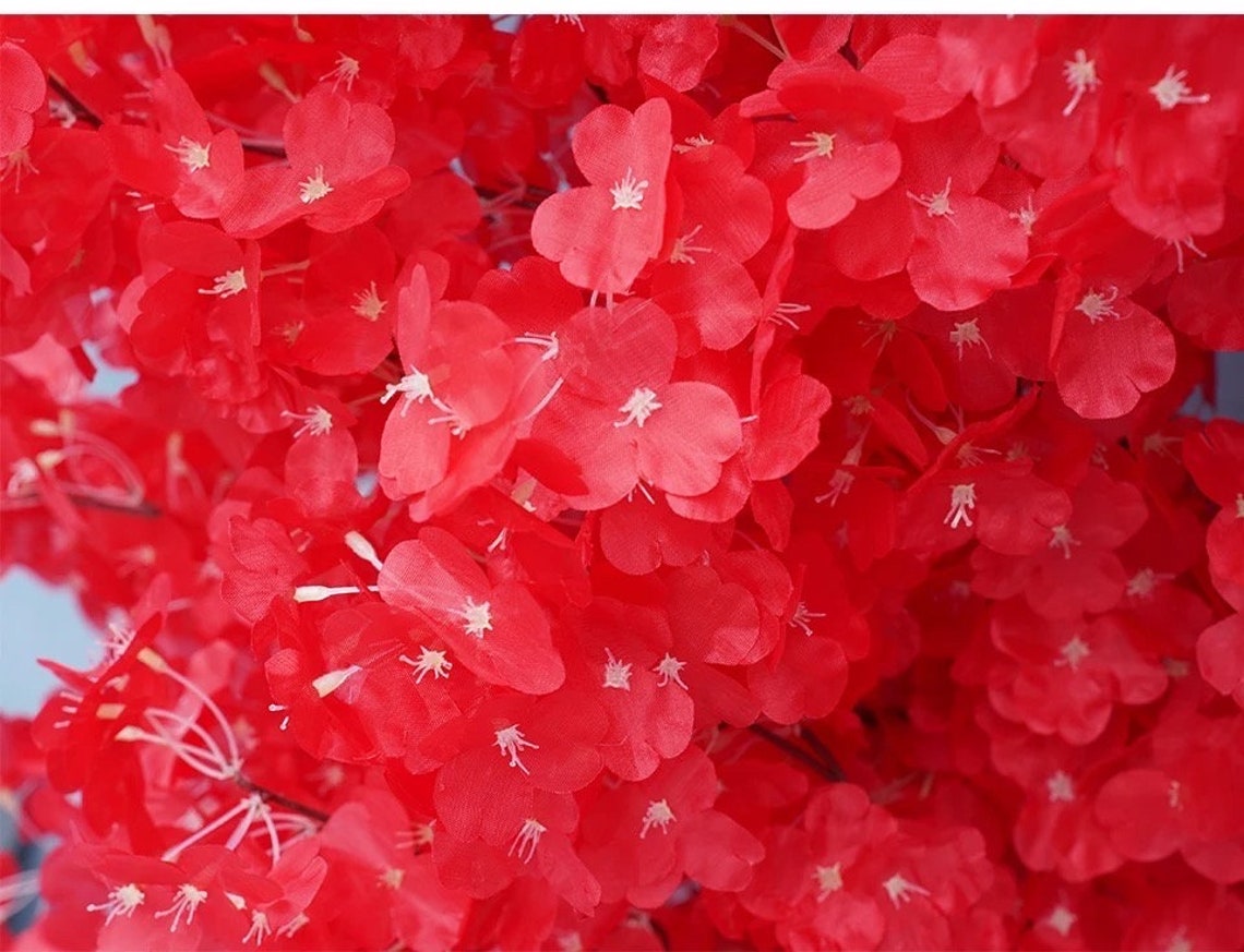 Red Floral Arch With Flowers, Flower Wedding Backdrop Arrangement - Etsy