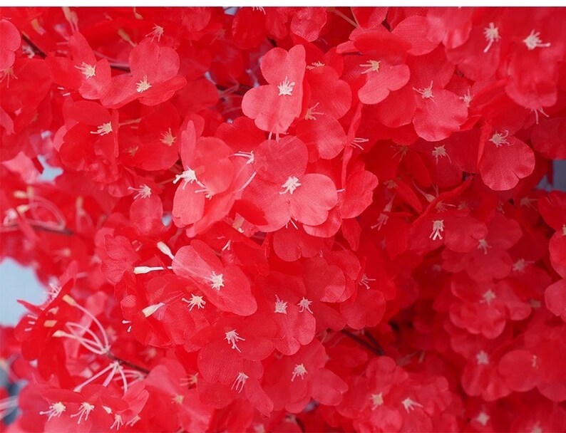 Red Floral Arch With Flowers, Flower Wedding Backdrop Arrangement - Etsy