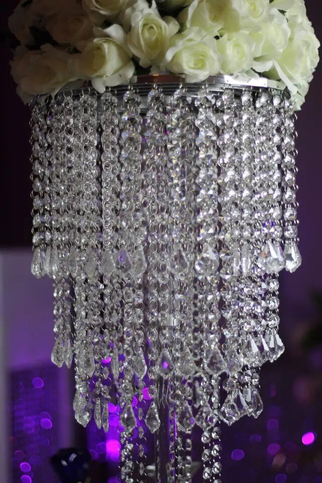 10pcs Acrylic Crystal Wedding Road Lead Table Flower - Etsy