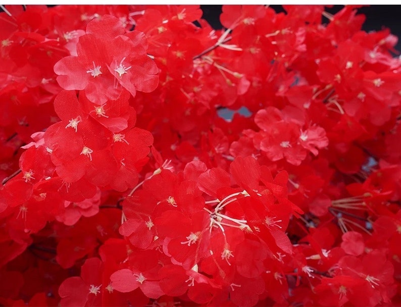 Red Floral Arch With Flowers, Flower Wedding Backdrop Arrangement - Etsy