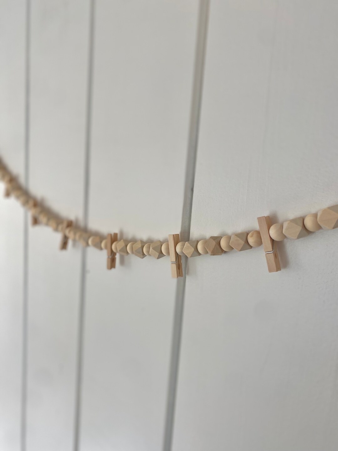 Beaded Garland With Clips , Kids Art Display , Nursery Decor , Kids ...