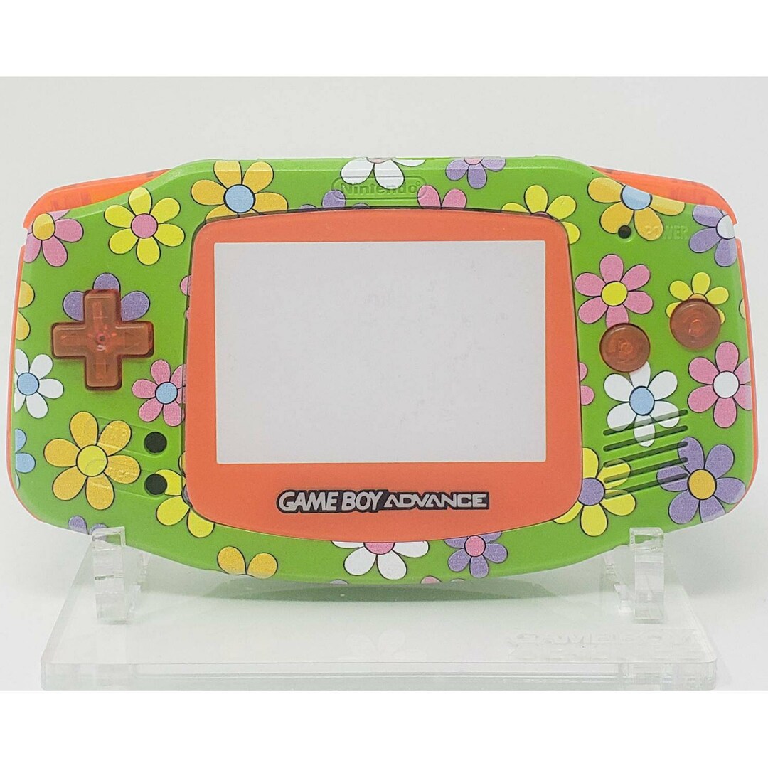 Flower Power Custom Nintendo Gameboy Advance Shell Housing Gba - Etsy