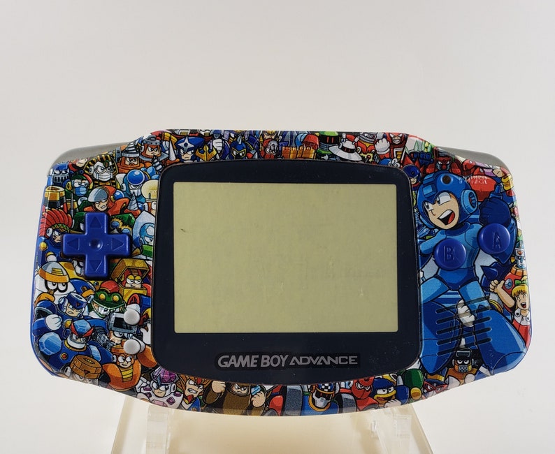 Megaman Custom Nintendo Gameboy Advance Shell Housing Gba - Etsy