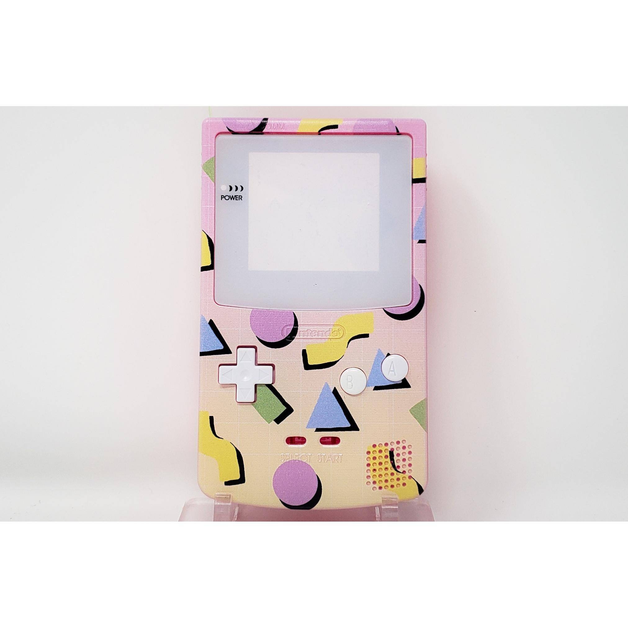 Pastel 80s pattern Gameboy Color Shell diy | Etsy