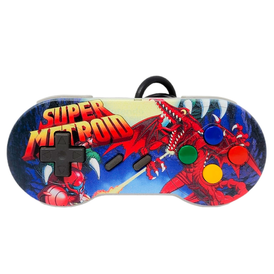 Super Metroid Super Nintendo/famicom Controller - Etsy