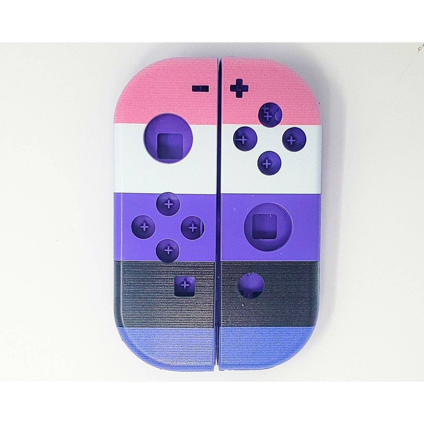 Genderfluid Pride Flag Nintendo Switch Joy Con Custom Controller Shell ...