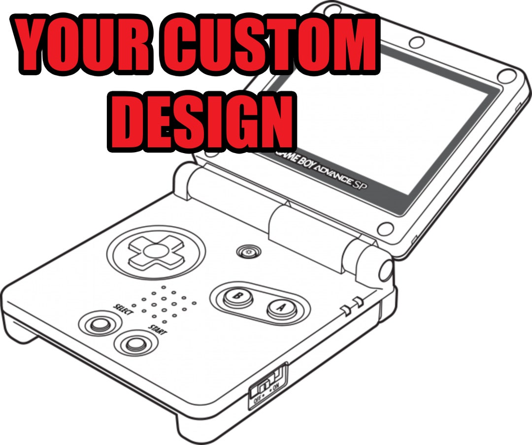 Your Custom Design Gameboy Advance SP Shell Housing Diy - Etsy