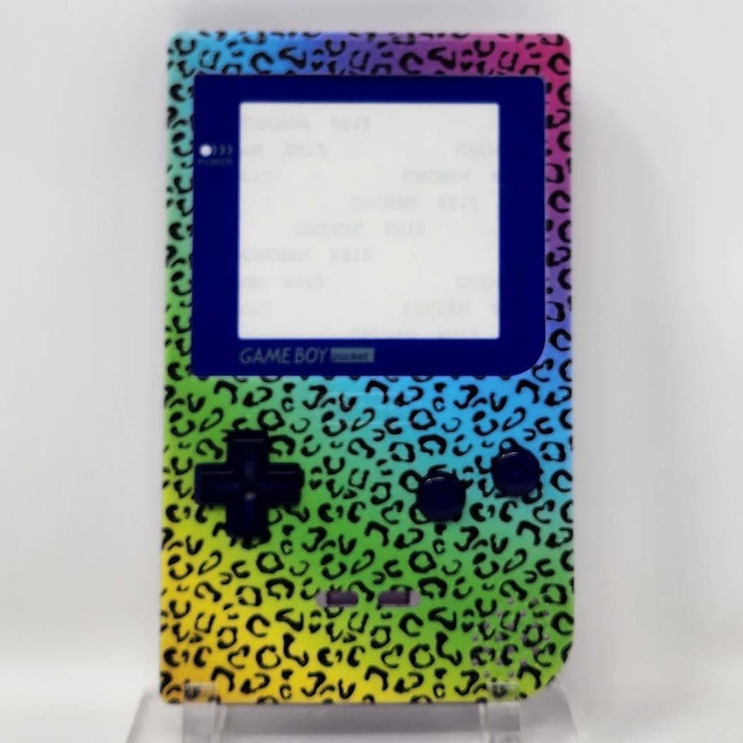Rainbow Leopard Gameboy Pocket Shell DIY - Etsy