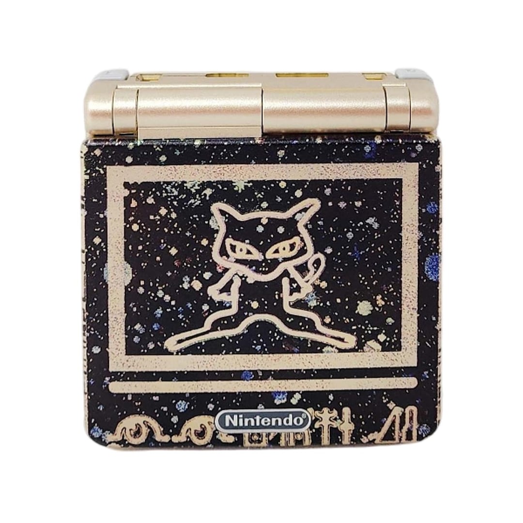 Pokemon Ancient Mew Card Gold Gameboy Advance SP Shell Housing Diy - Etsy