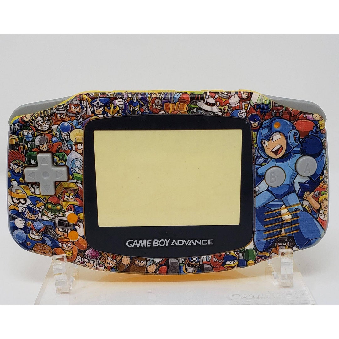 Megaman Custom Nintendo Gameboy Advance Shell Housing Gba - Etsy