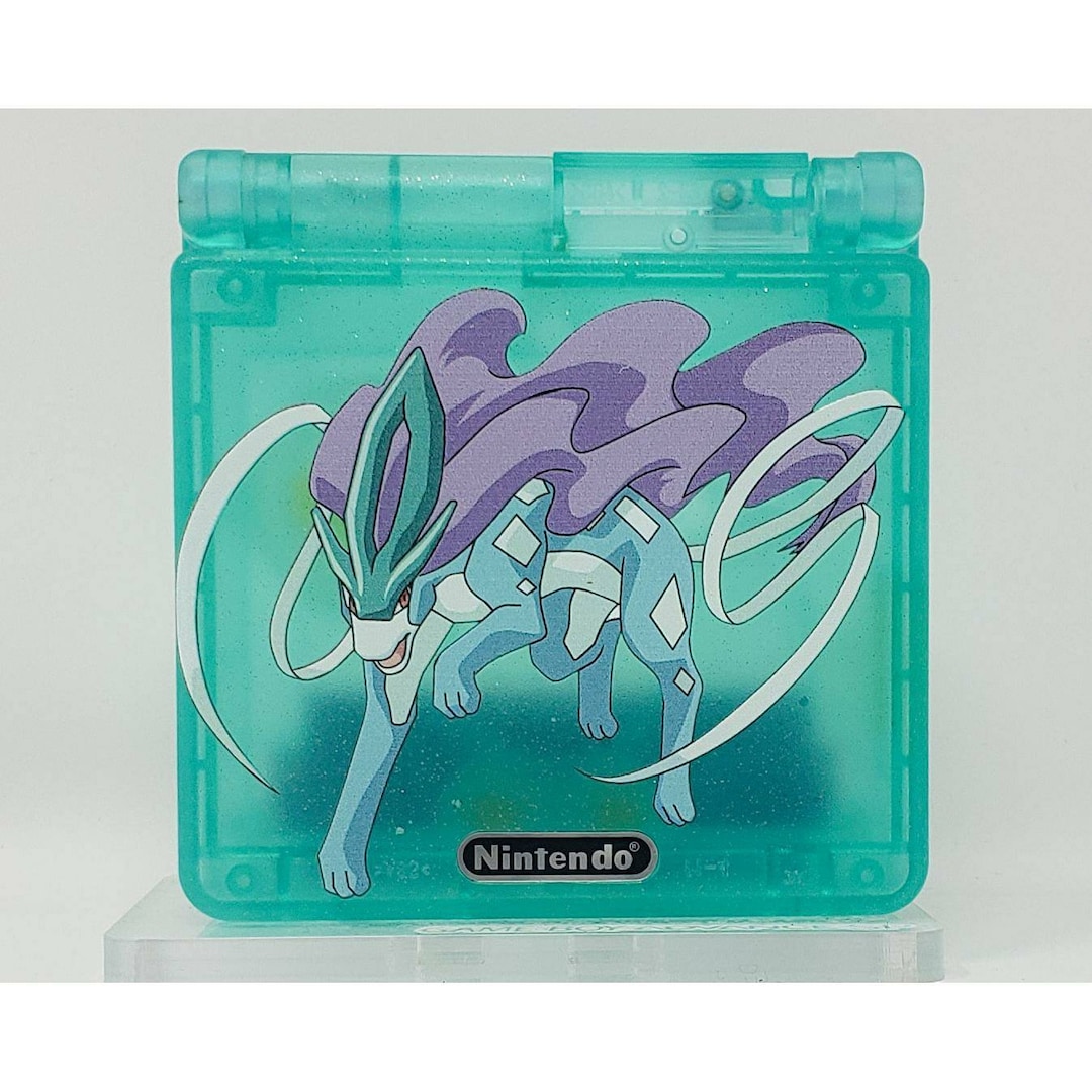 Pokemon Crystal Suicune Gameboy Advance SP Shell Housing Diy - Etsy