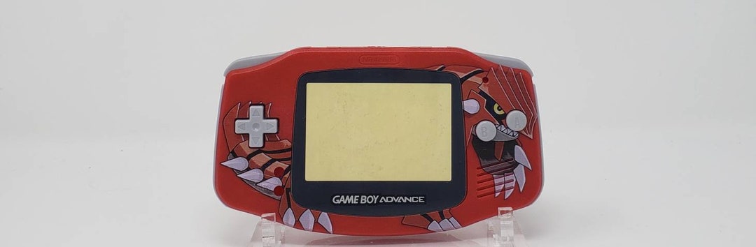Pokemon Ruby Groudon Custom Nintendo Gameboy Advance Shell Housing Gba ...