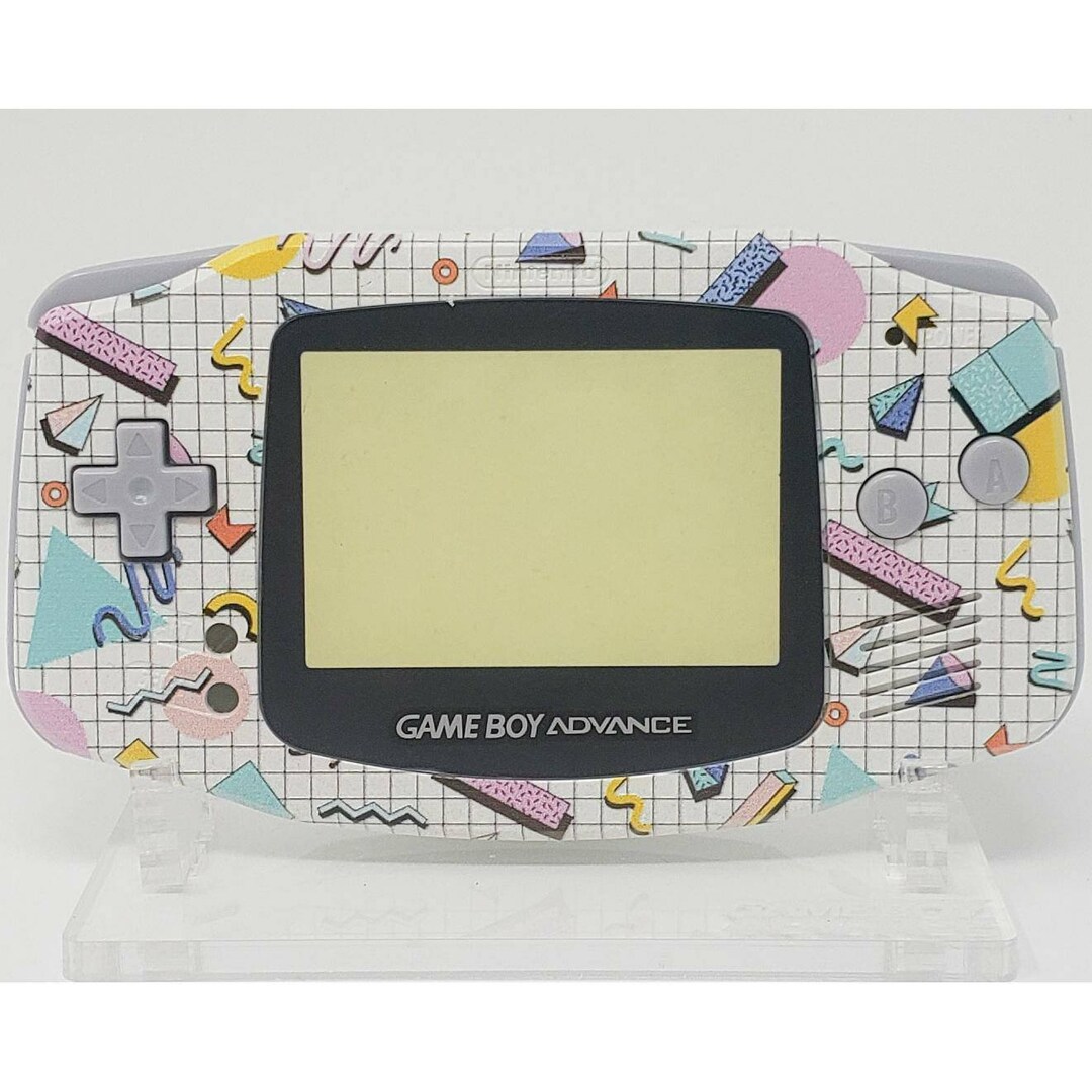 80s Pattern Custom Nintendo Gameboy Advance Shell Housing Gba - Etsy