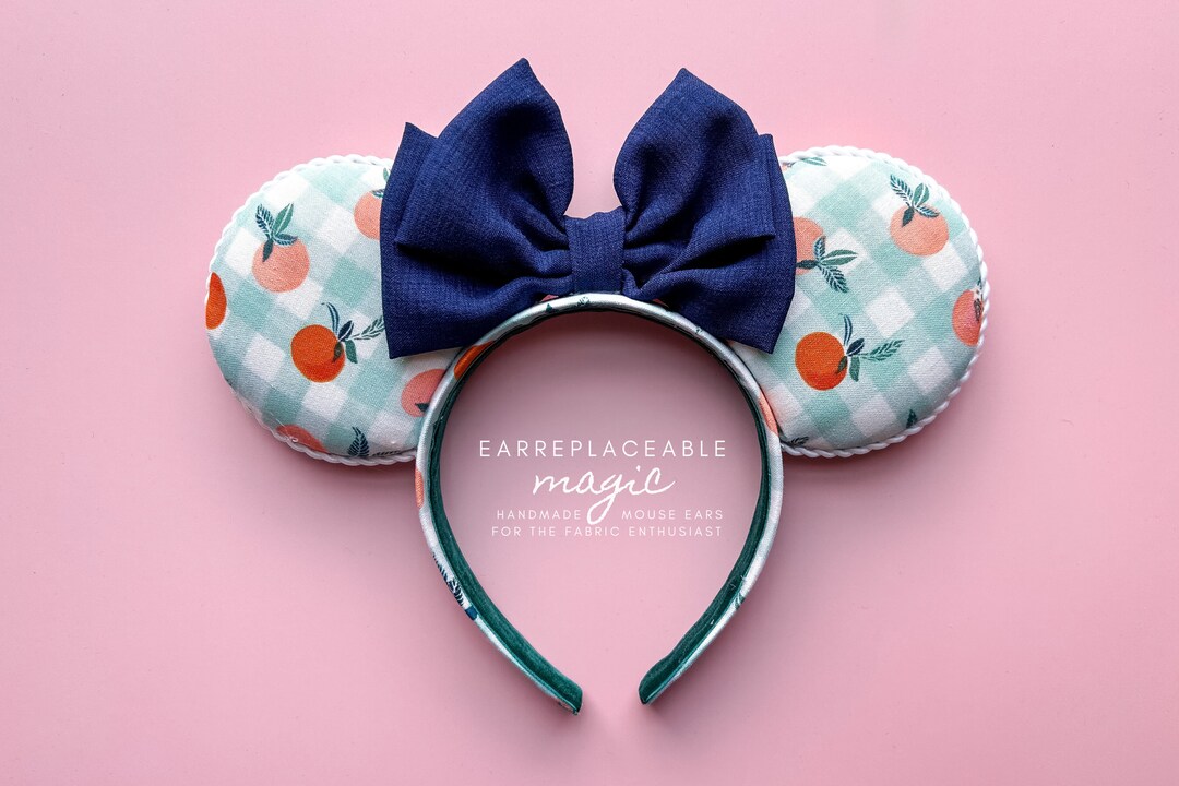 Orange Bird Ears, Gingham Mickey Ears, Garden Orange Mouse Ears, Minnie ...