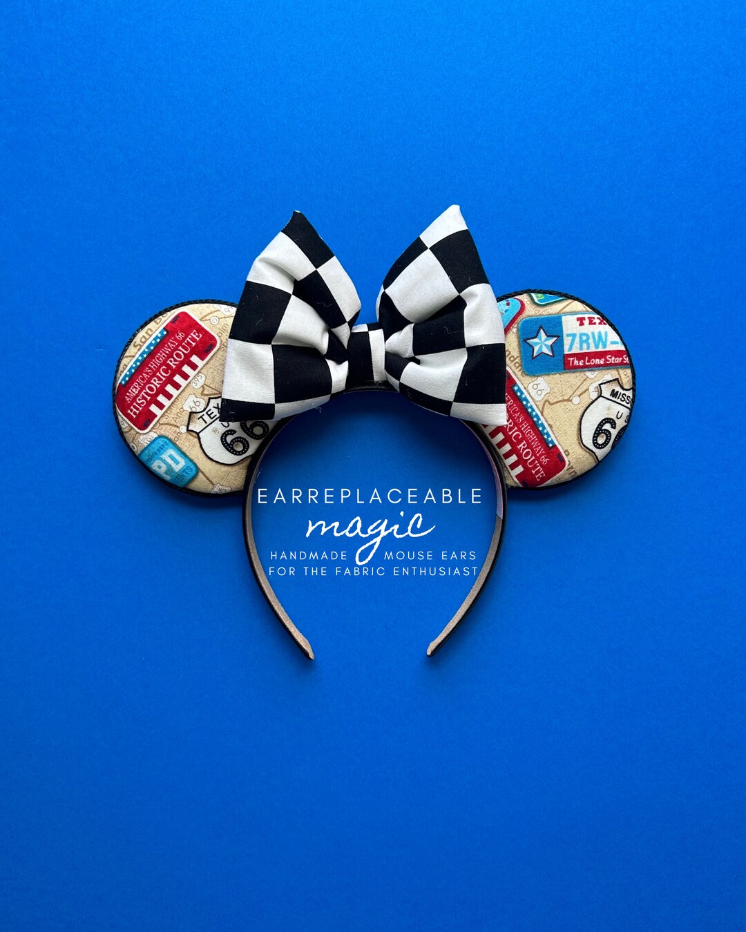 Cars Ears, Pixar Ears, Lightning Mcqueen Ears, Mickey Ears, Route 66 ...