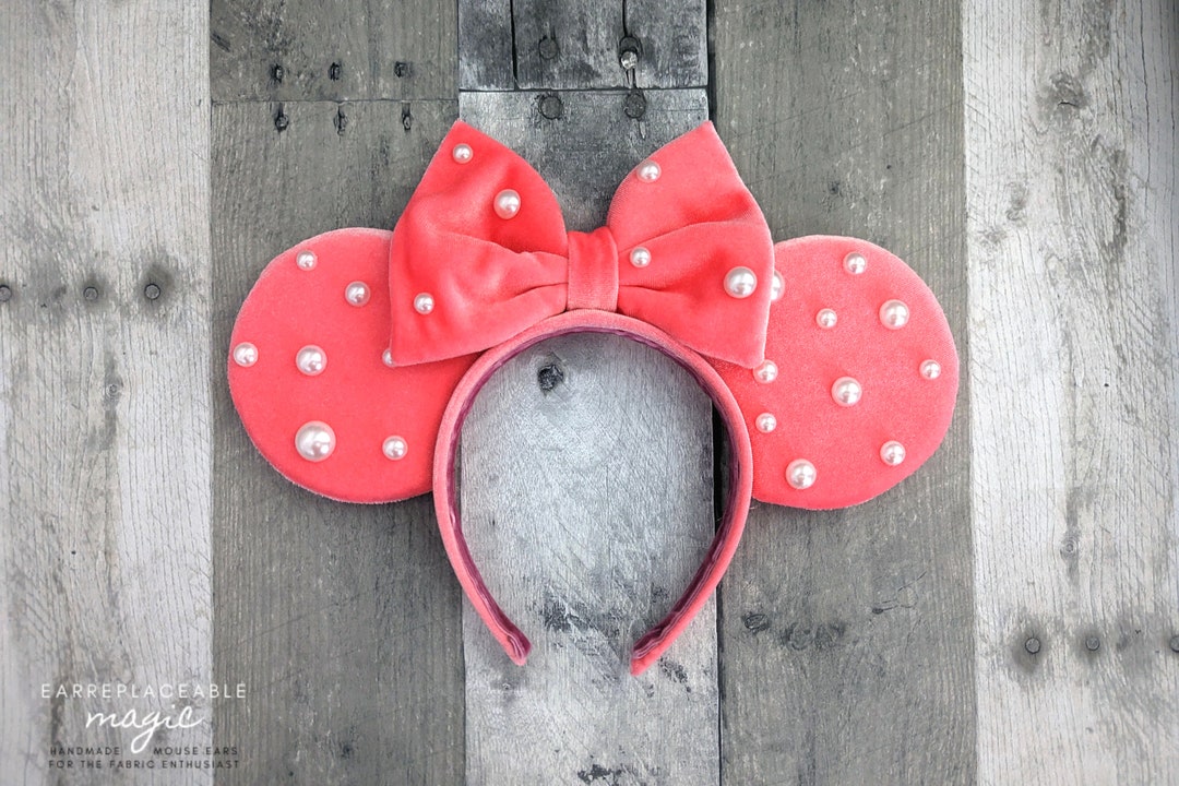 Barbie Minnie Ears, Pink Velvet Mickey Ears, Minnie Ears, Disney ...