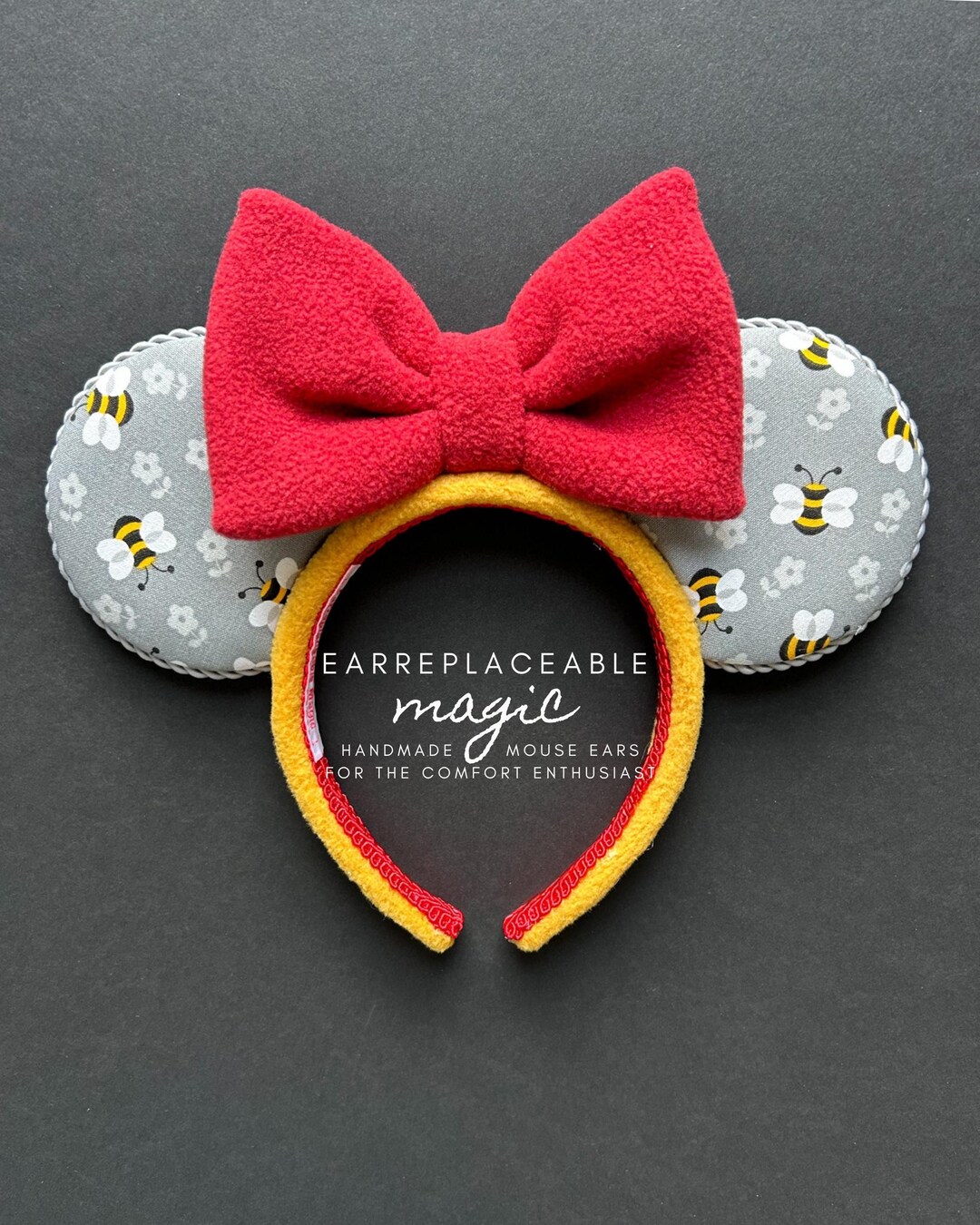Winnie the Pooh Ears, Honey Bee Mouse Ears, Pooh Disney Ears, Pooh Bear ...
