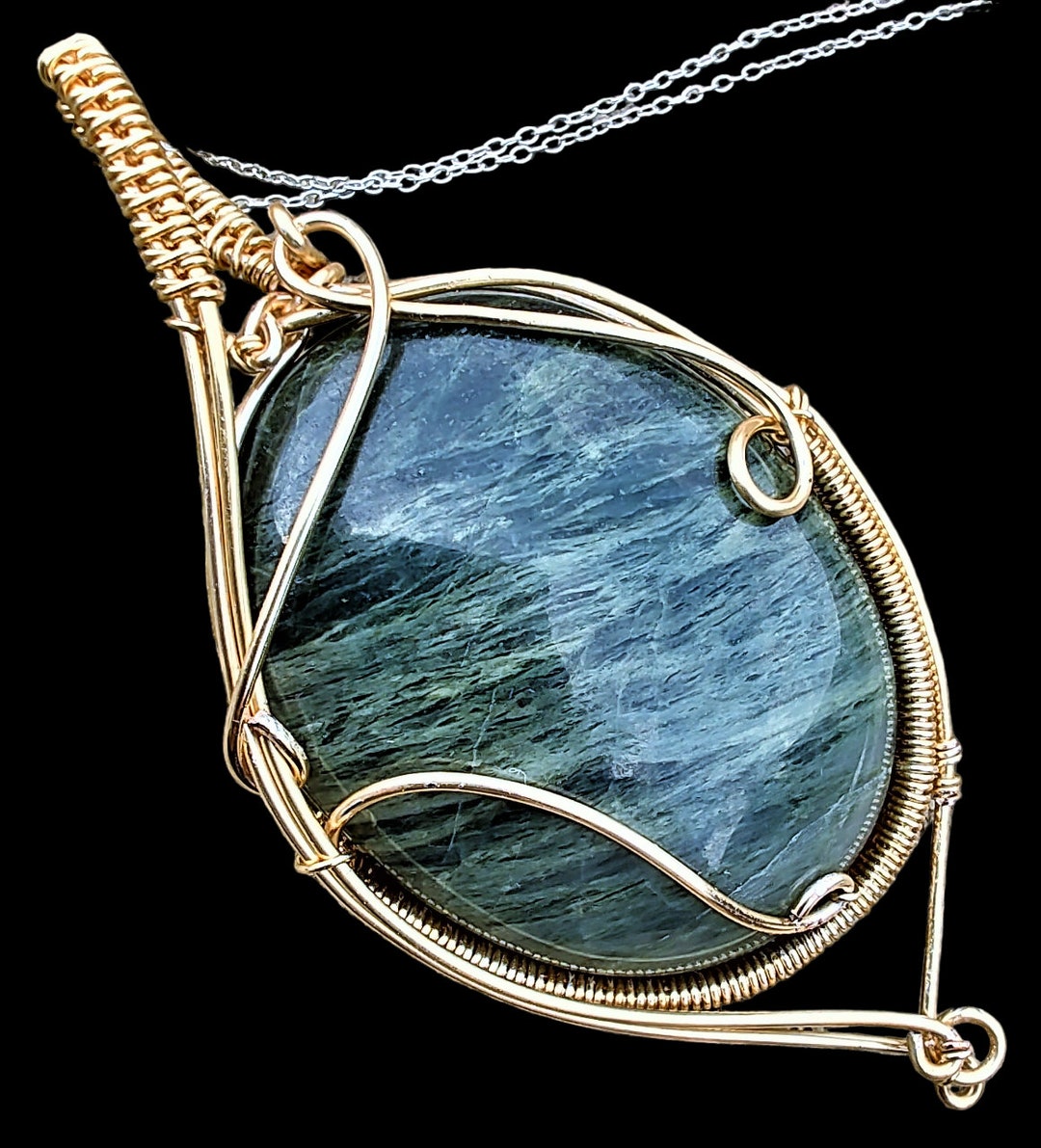 Grounding Gold Copper Green Jasper Elven Elvish Victorian Fantasy Wire ...
