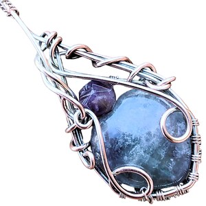 Rainbow Fluorite Heart Amethyst February Copper Elven Elvish Victorian ...
