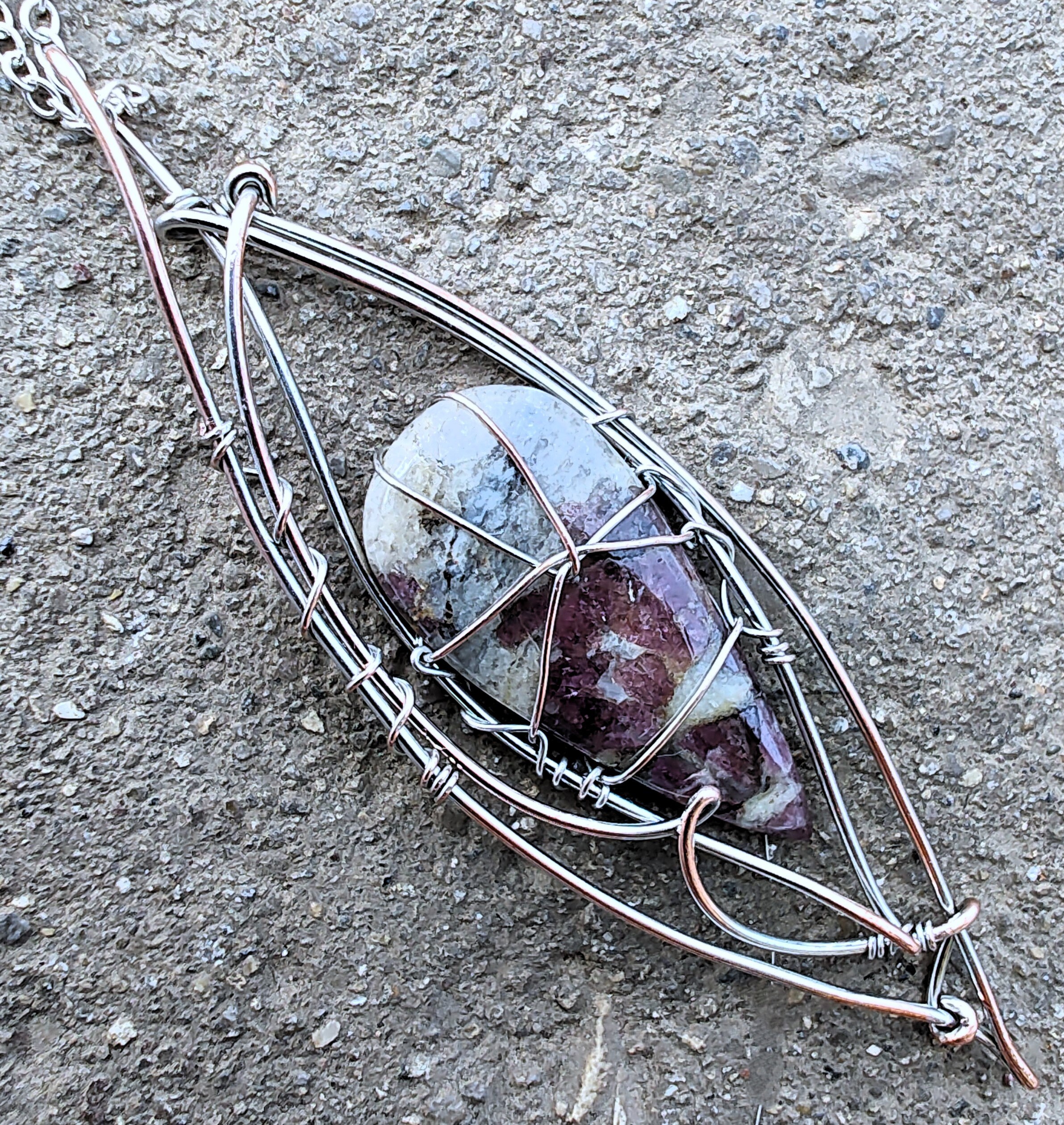 RARE Teardrop Elbaite Tourmaline Silver Plated Copper Elven Crystal ...