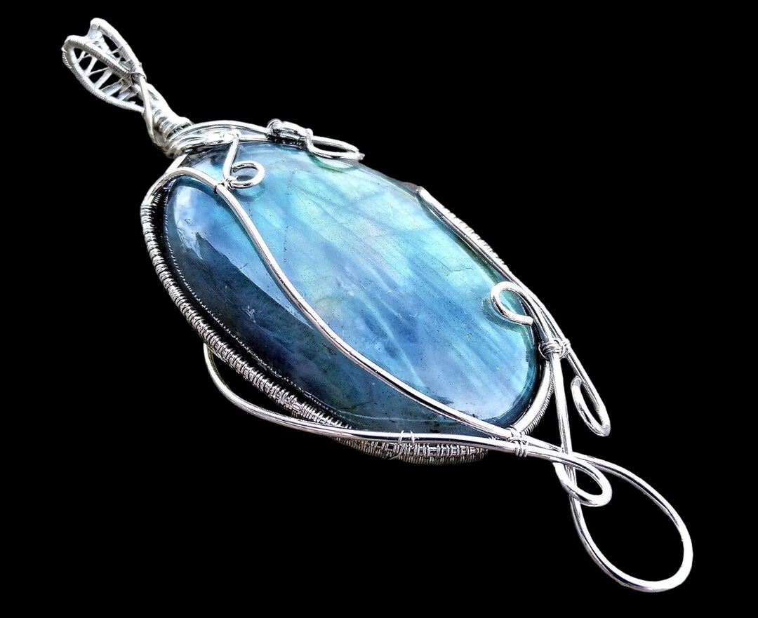 Genuine Golden Green Flash Labradorite Moonstone Elven Elvish Fantasy ...