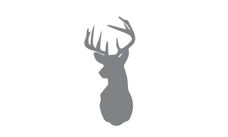 Deer Head Vinyl Decal Car Window Sticker Guy's Hunting | Etsy