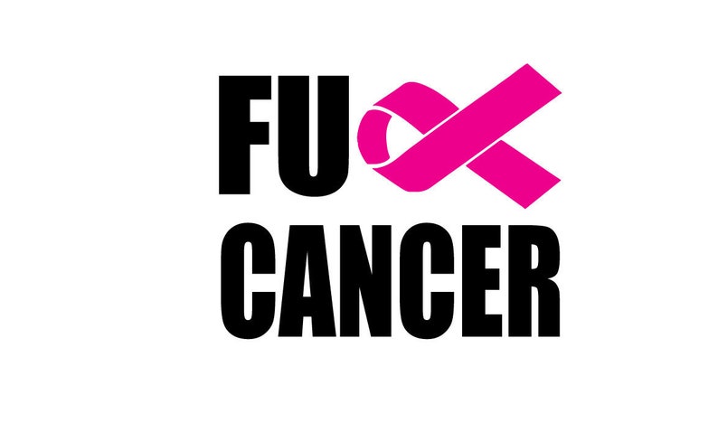 F Cancer Vinyl Decal Car Window Sticker Awareness Ribbon | Etsy Australia