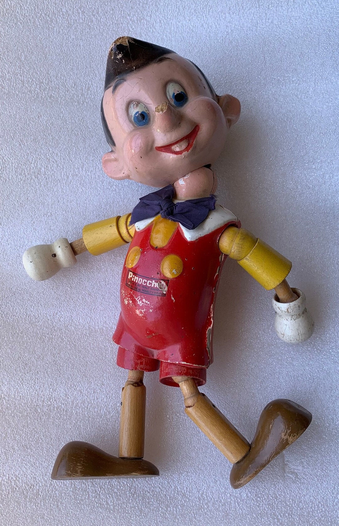 Antique 1930's 11 Disney Pinocchio Doll Jointed Wood - Etsy