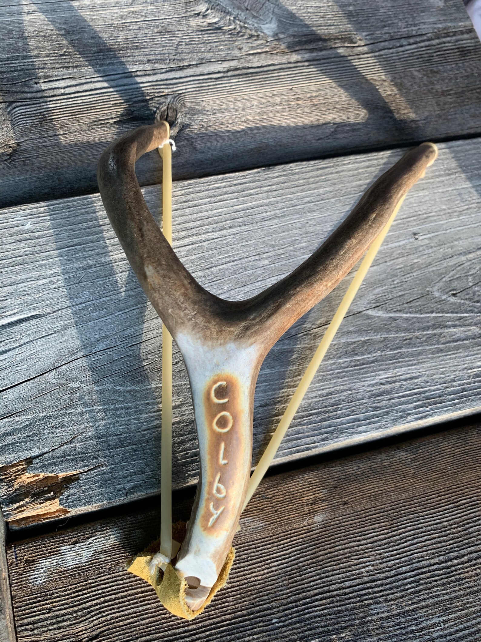 Custom Antler Slingshot W/whistle Slingshot Whistle Antler | Etsy