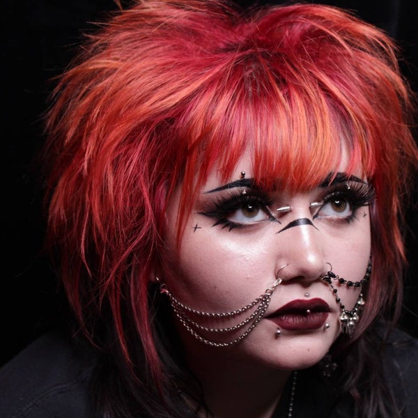 Victorian Gothic Nose Chain - Etsy