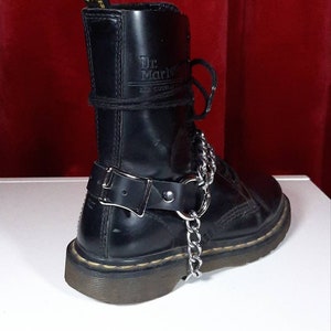 Unisex Stainless Steel Twist Chain Leather Bootstrap Double Thick FREE ...