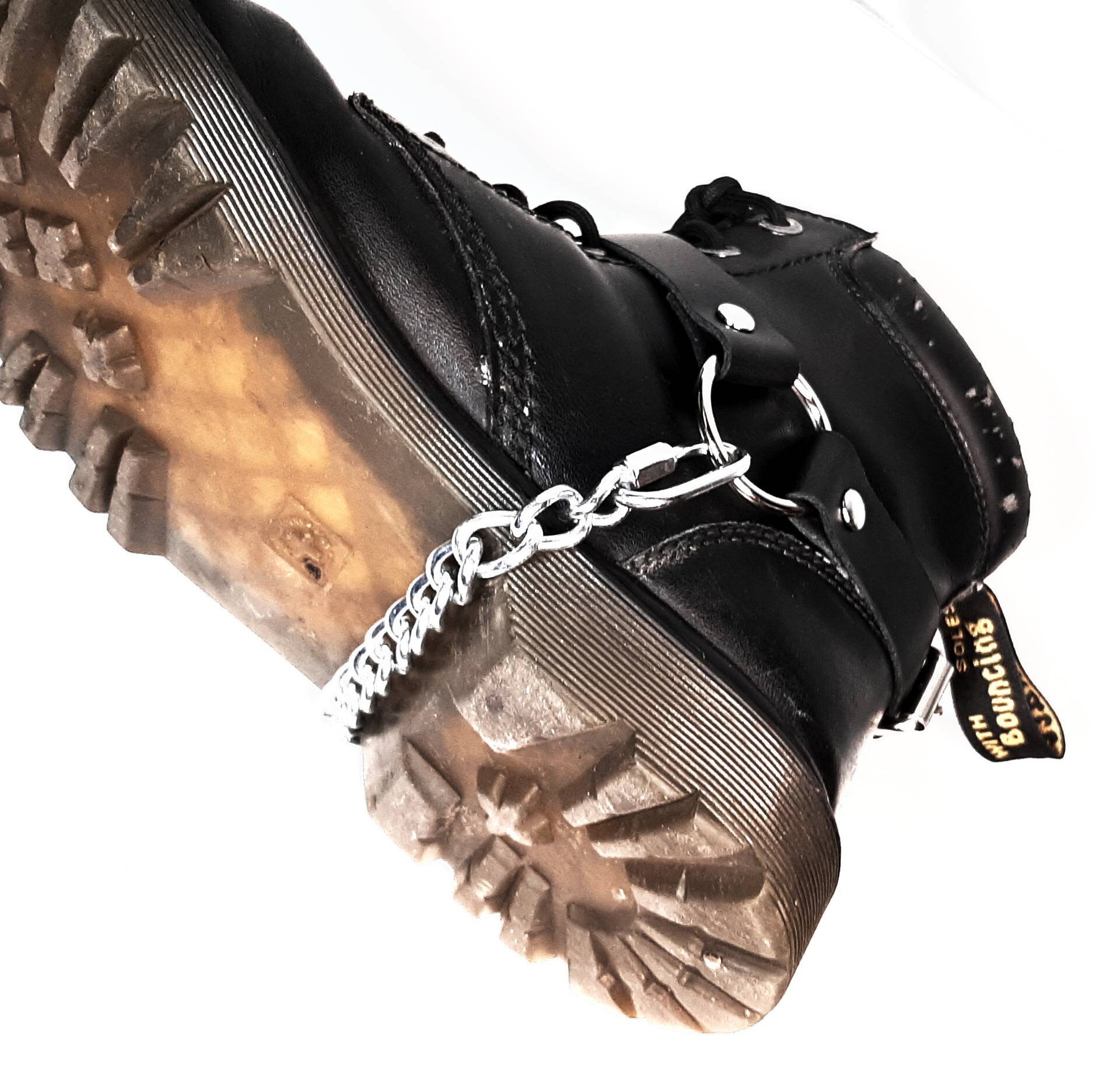 Unisex Leather Bootstrap 3.0 Triple D-ring W/ Chain SINGLE - Etsy