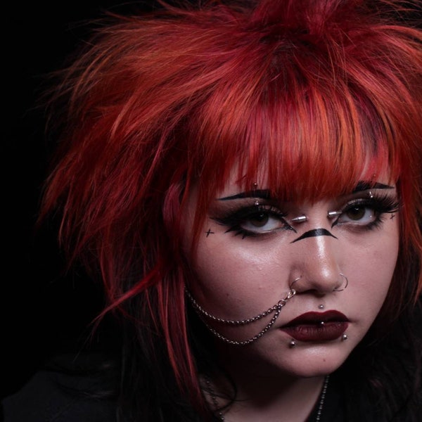 Ear to Nose Chain - Etsy