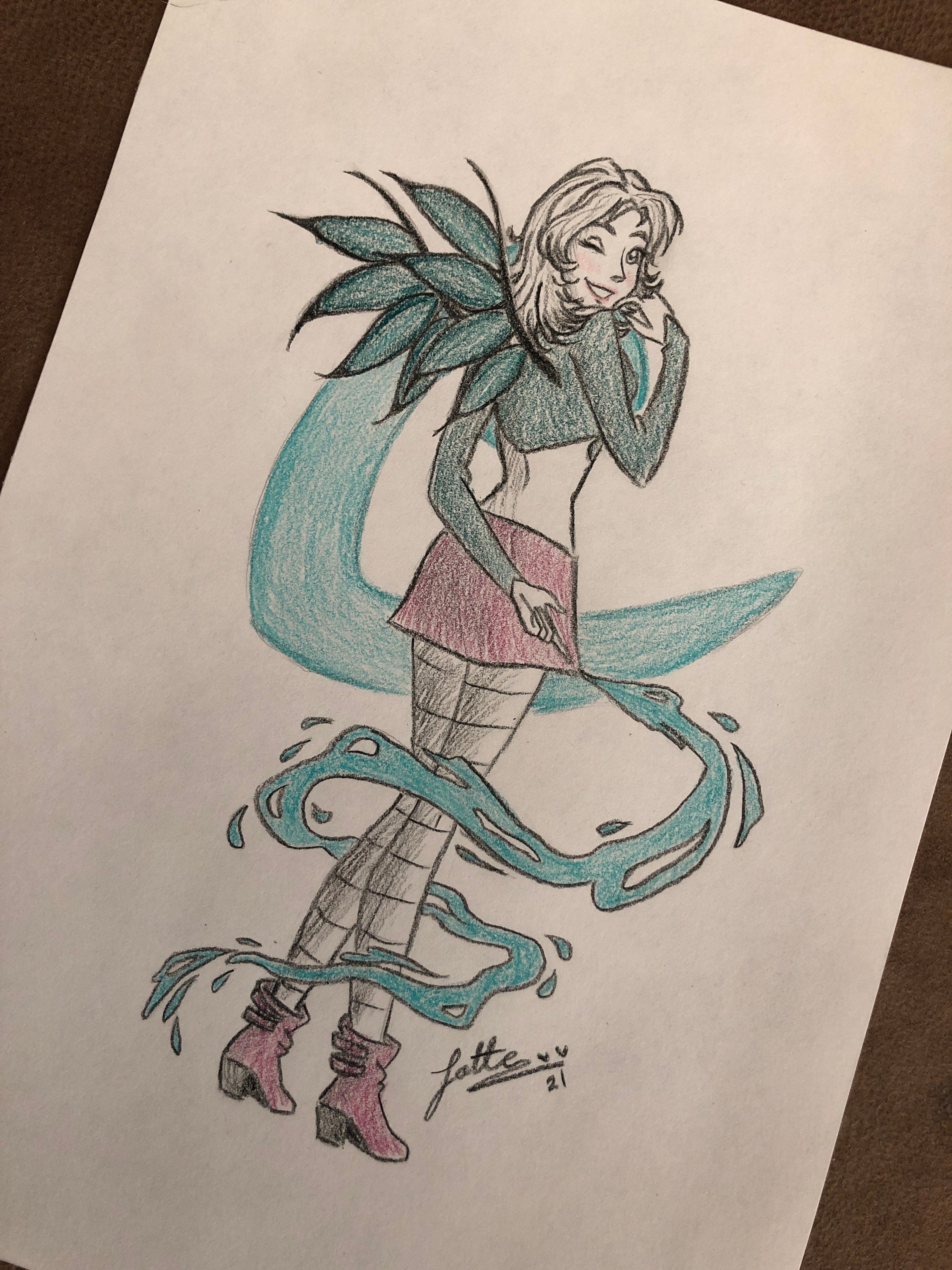 W.i.t.c.h. Irma 7 3/4x11 Original - Etsy