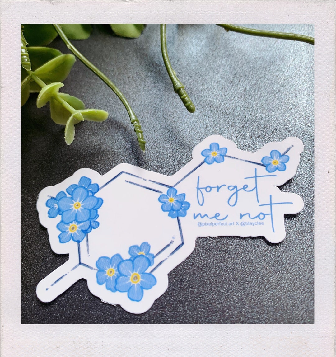 Forget Me Not Sticker in Collaboration With blayclee on - Etsy