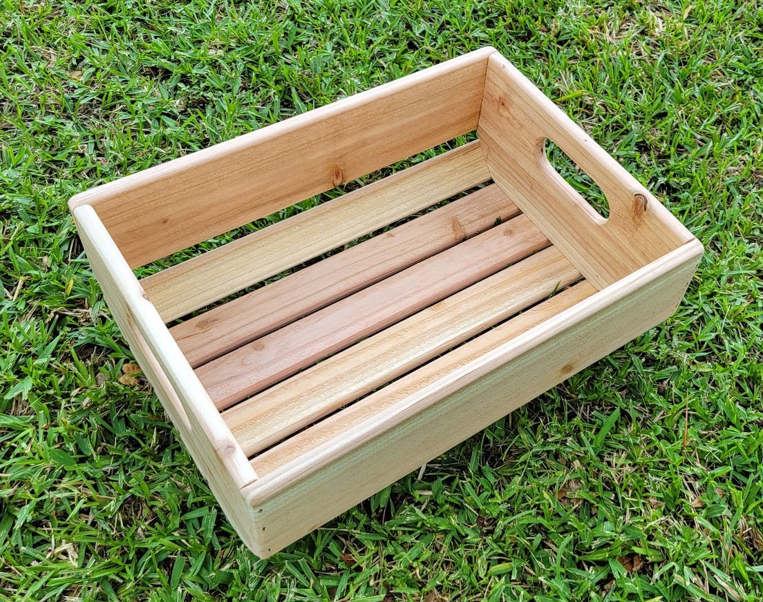 Garden Crate Cedar Crate With Cradle Slat Bottom - Etsy