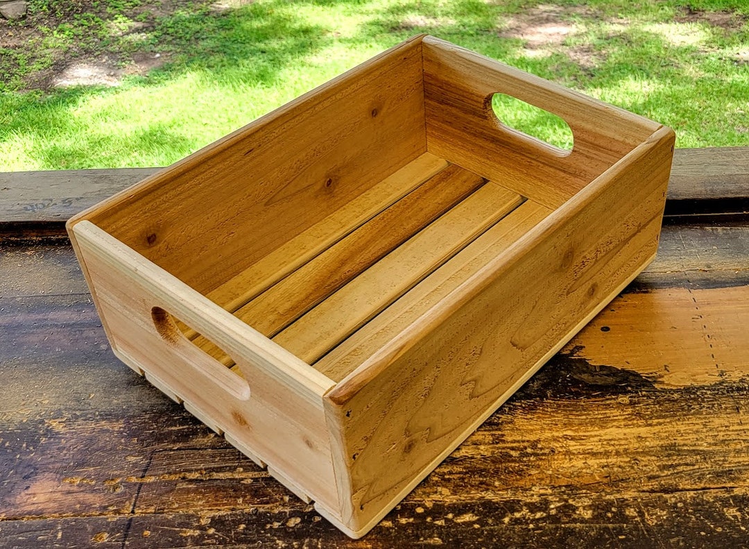 Cedar Crate With Slat Bottom - Etsy