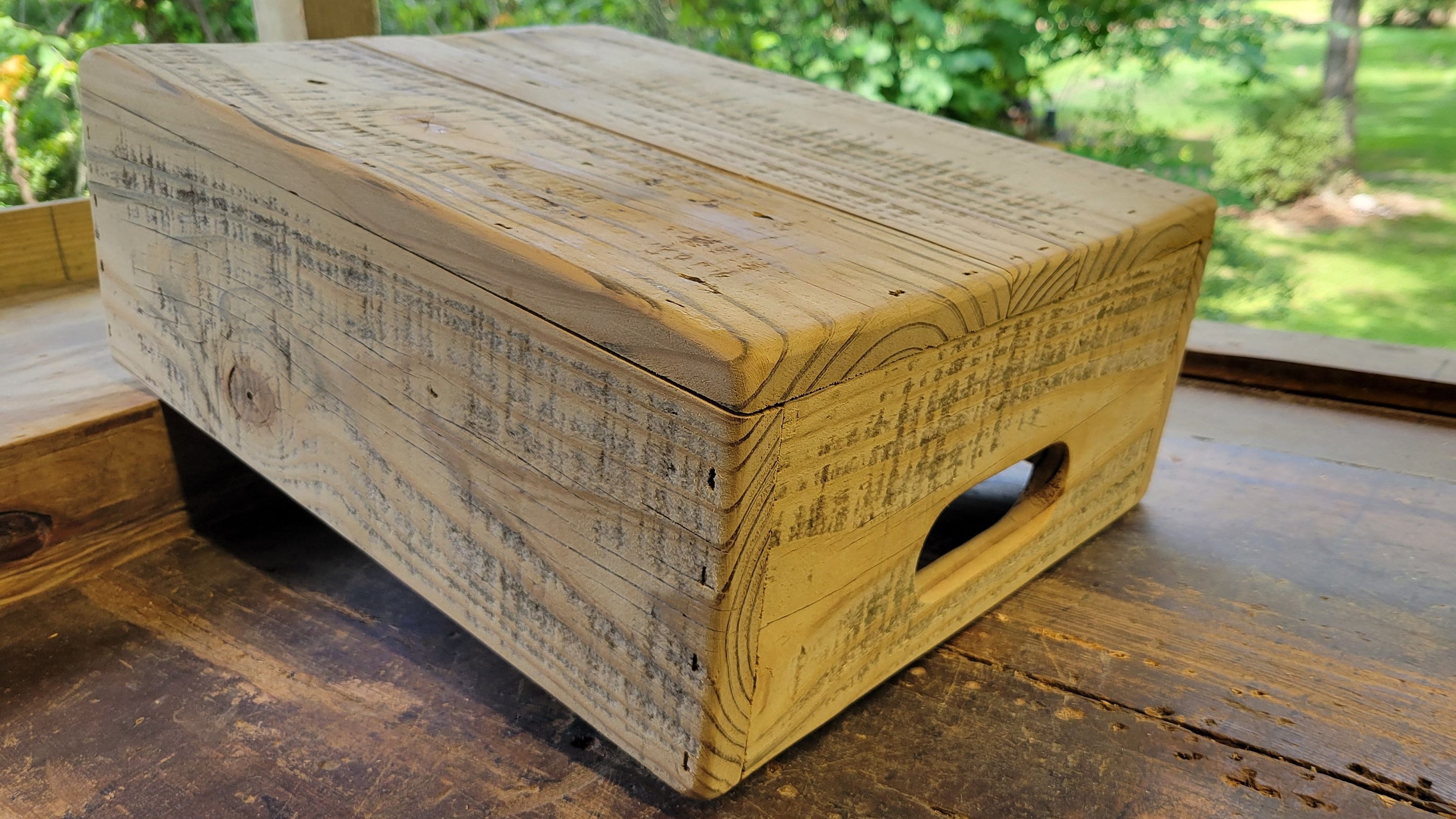 Rustic Pine Crate With Solid Wood Bottom - Etsy
