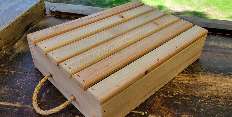 Cedar Garden Crate With Slat Bottom - Etsy