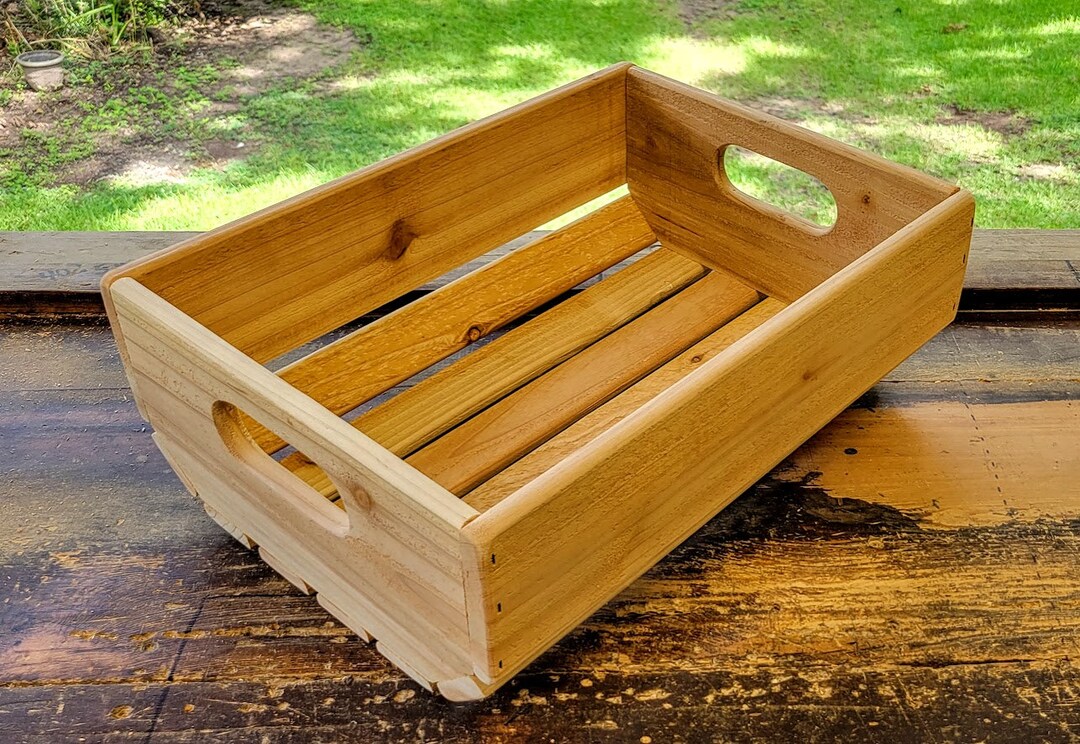 Cedar Crate With Cradle Slat Bottom - Etsy