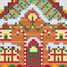 Deck the Halls Gingerbread House Counted Cross Stitch PDF Pattern ...