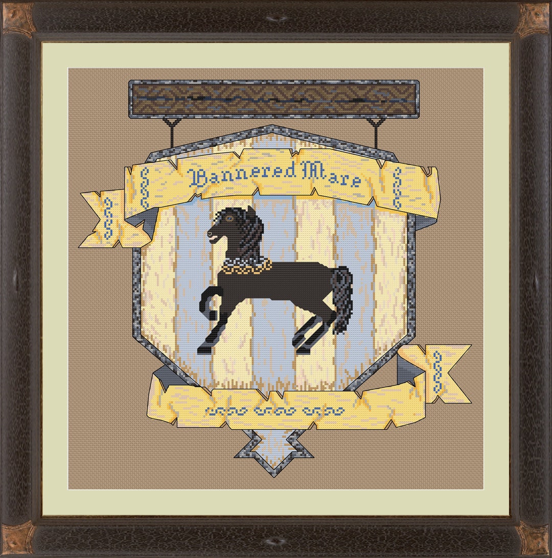 Bannered Mare Skyrim Counted Cross Stitch - Etsy