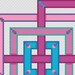 Vaporwave Colors Counted Cross Stitch Pattern PDF Pattern - Etsy