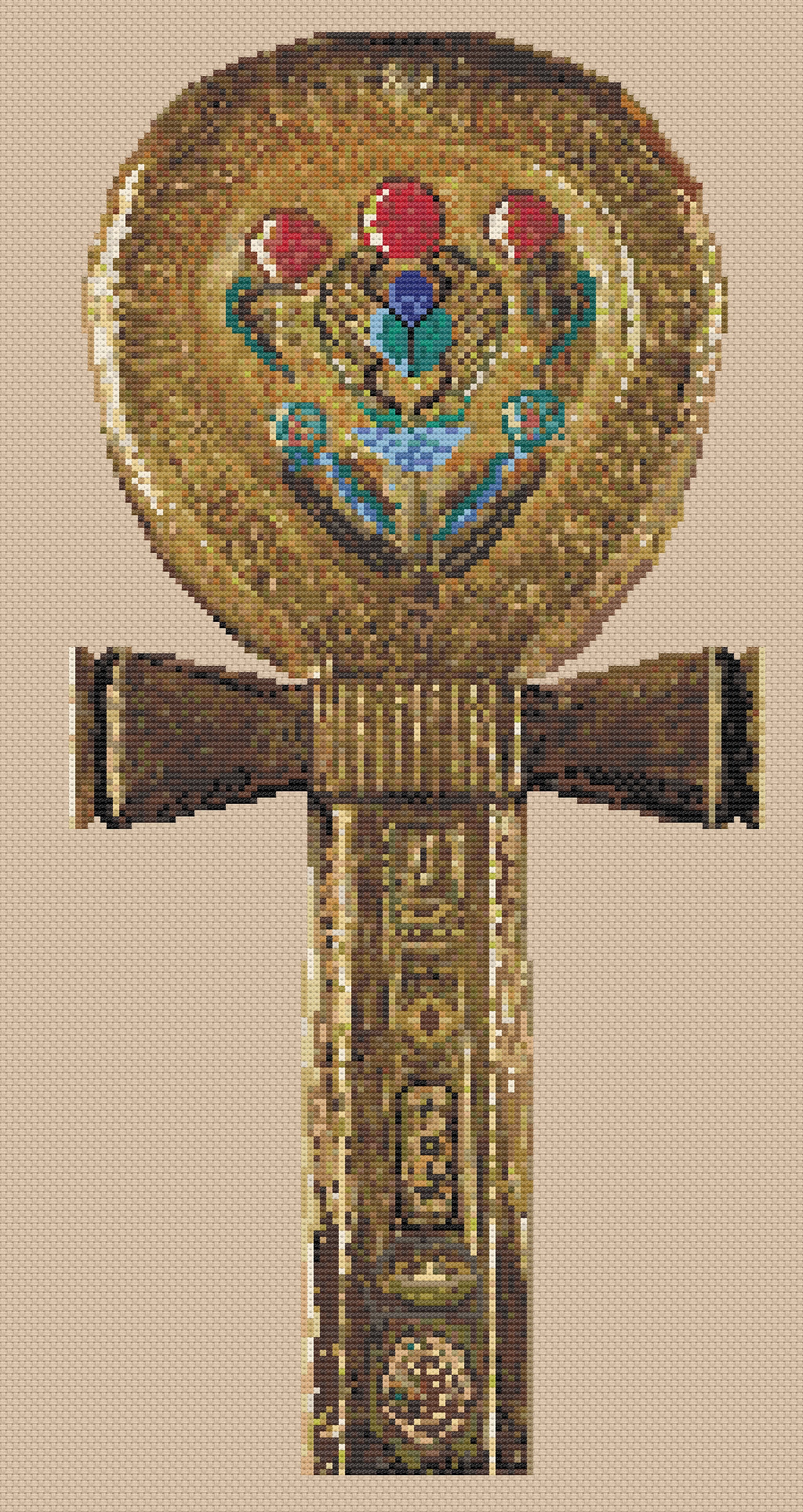 Visions of Tut Mirror Counted Cross Stitch Pattern - Etsy Canada