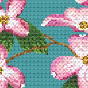Dogwood Spring Counted Cross Stitch PDF Pattern - Etsy