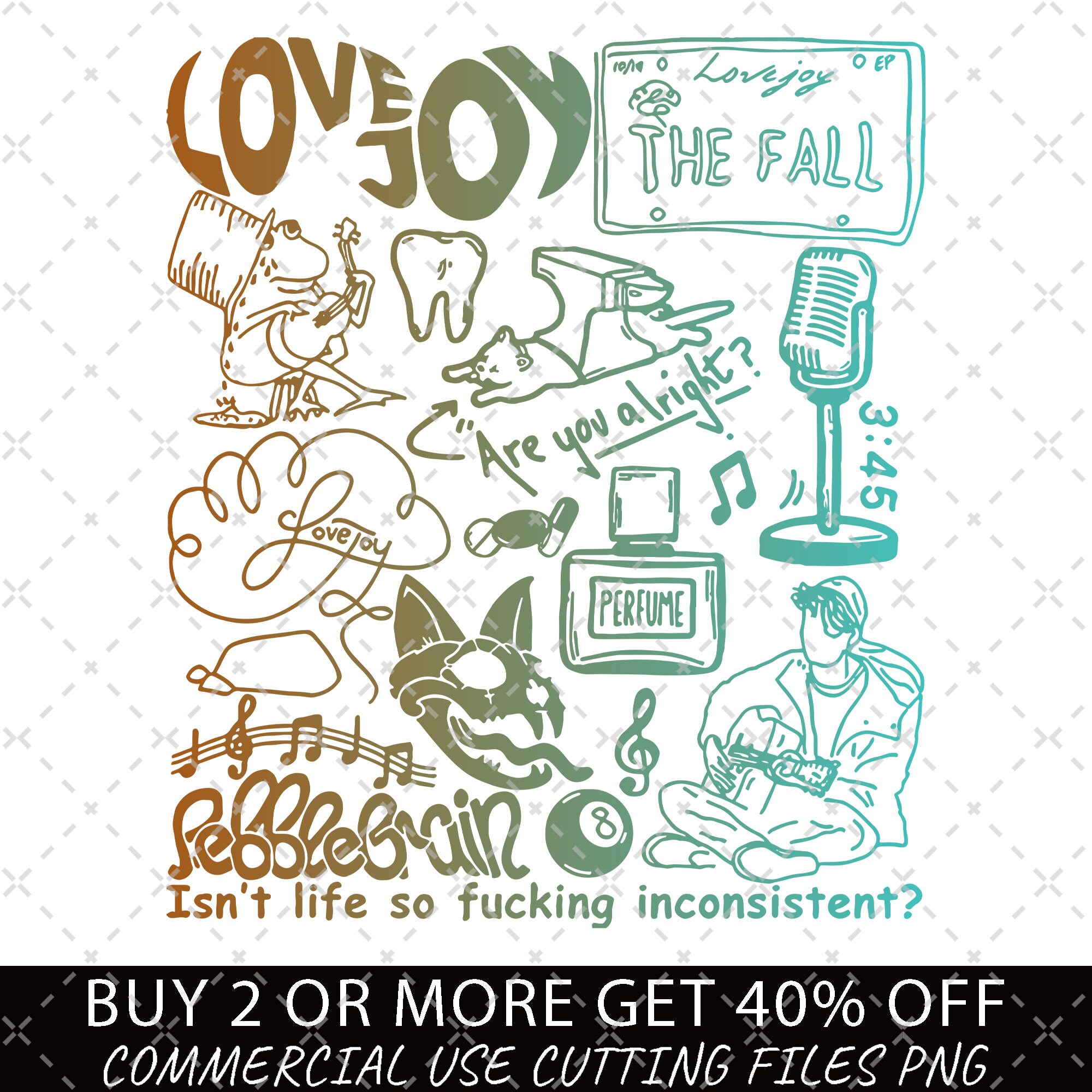 Lovejoy Doodle Art Png, Digital Png - Etsy