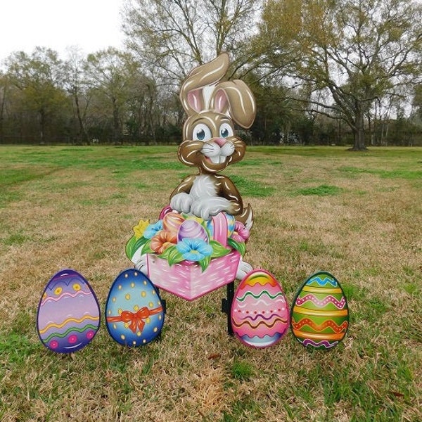 Easter Bunny Yard Art - Etsy