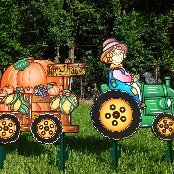 Wooden Tractor Cutouts - Etsy